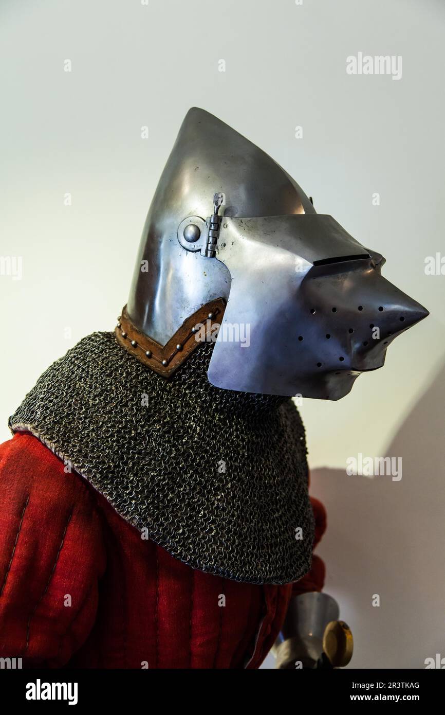 Tuscany, Italy. Detail of an original Medieval armour Stock Photo - Alamy