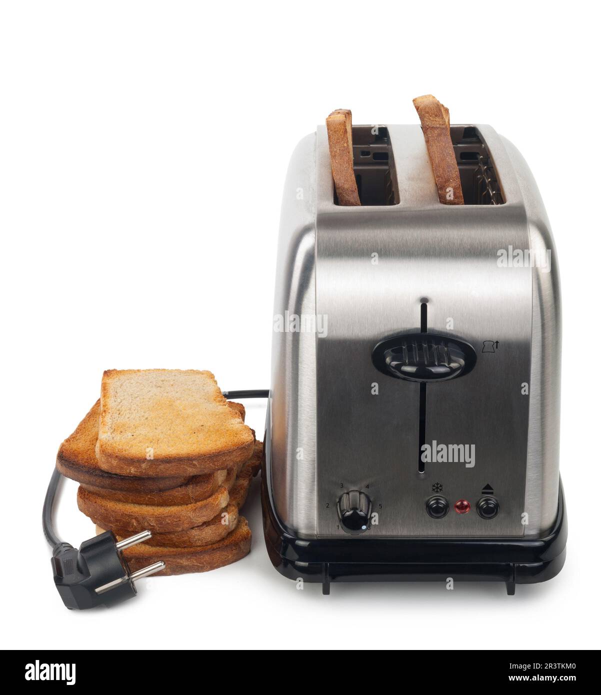 Toaster with bread Stock Photo - Alamy