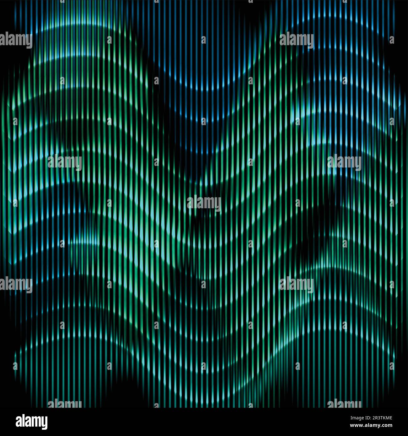 Simple lines green wave background Stock Vector Image & Art - Alamy