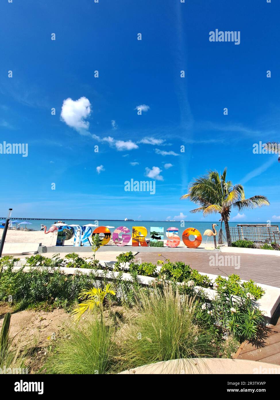 Progreso, Yucatan, Mexico - Nov 23 2022: Port city of the peninsula, a ...