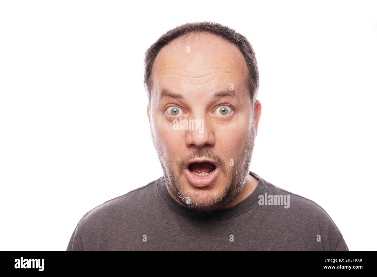 Surprising man in his forties Stock Photo - Alamy