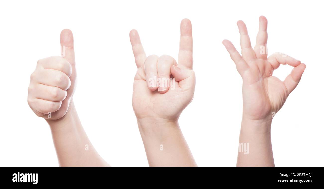 Devil hand sign hi-res stock photography and images - Alamy