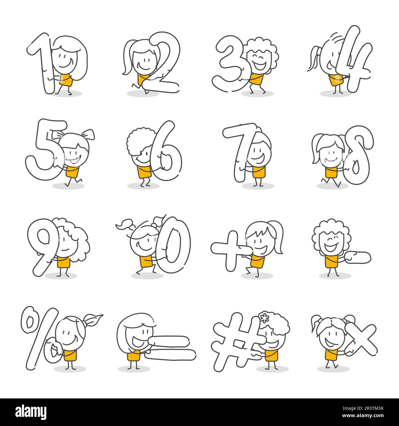 Hand drawn stickman Cut Out Stock Images & Pictures - Alamy