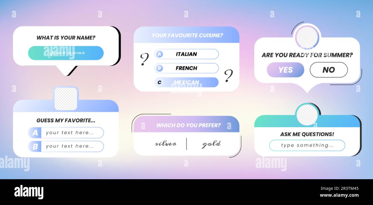 Yes stickers Stock Vector Images - Alamy