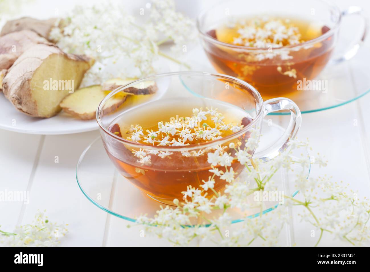 Glass of elder flower tea hi-res stock photography and images - Alamy