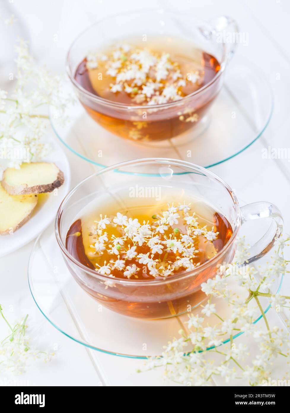 Cup of healthy elder flower tea Stock Photo - Alamy
