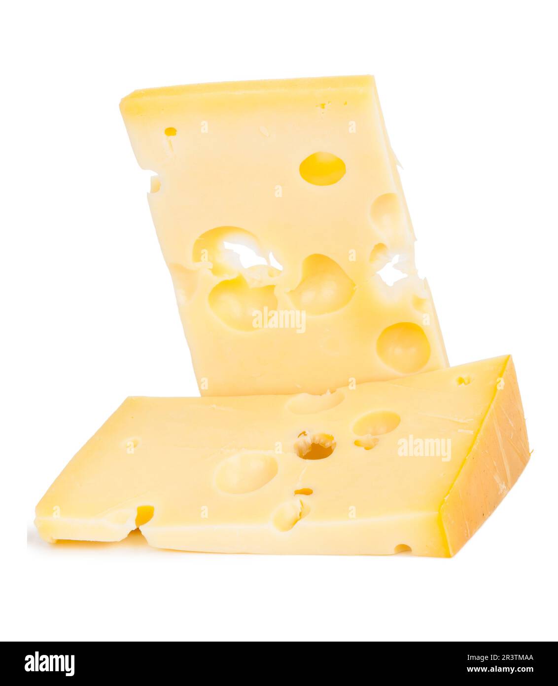 Isolated cheese chunk Stock Photo - Alamy