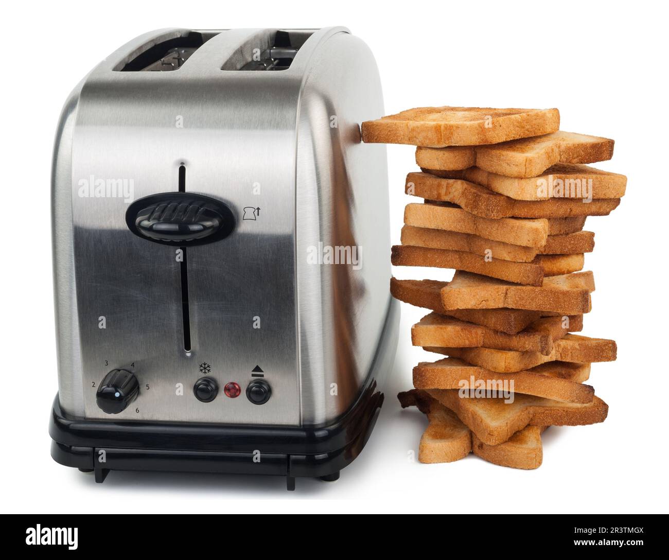 Toaster with bread Stock Photo - Alamy