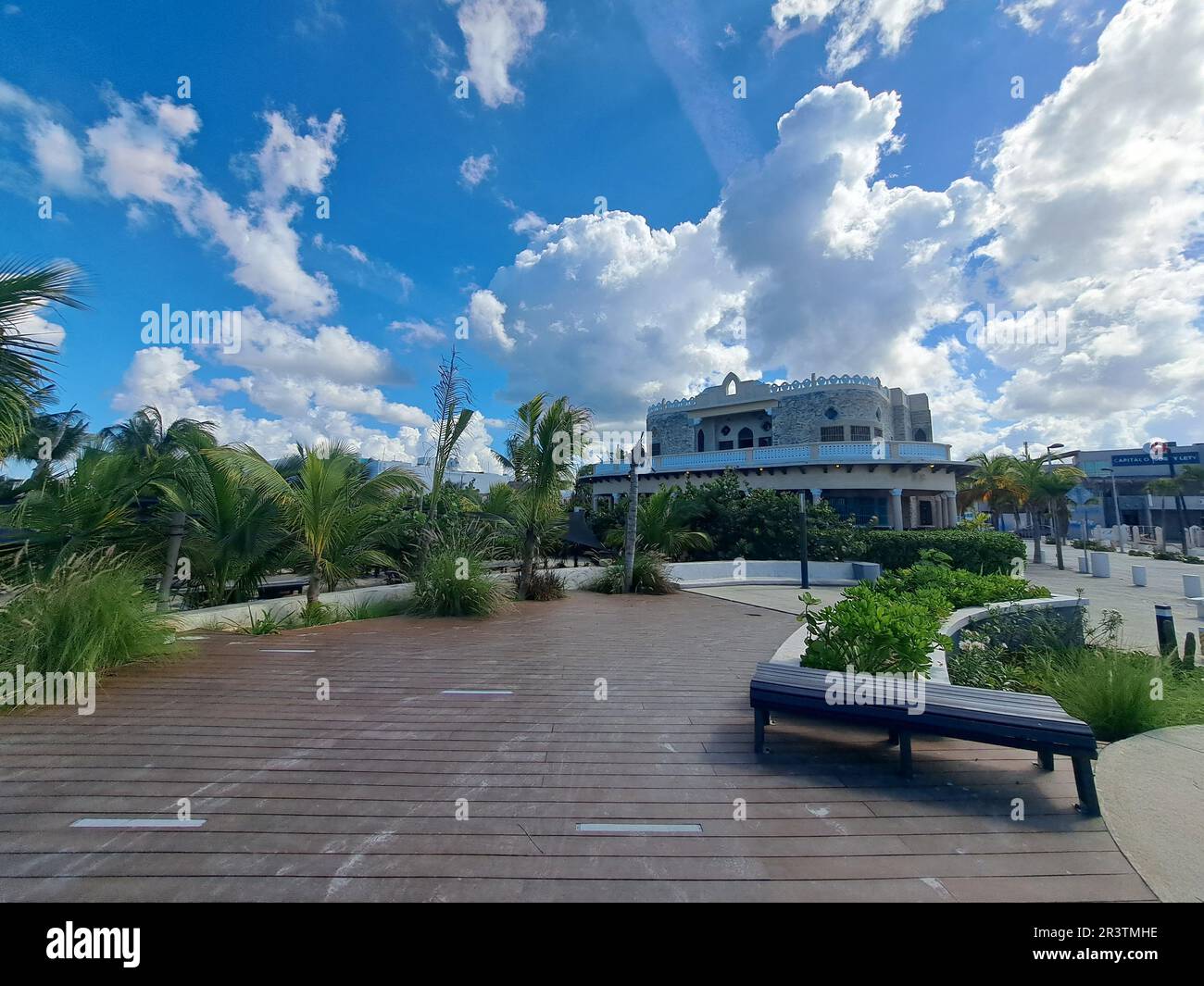 Progreso, Yucatan, Mexico - Nov 23 2022: Port city of the peninsula, a ...