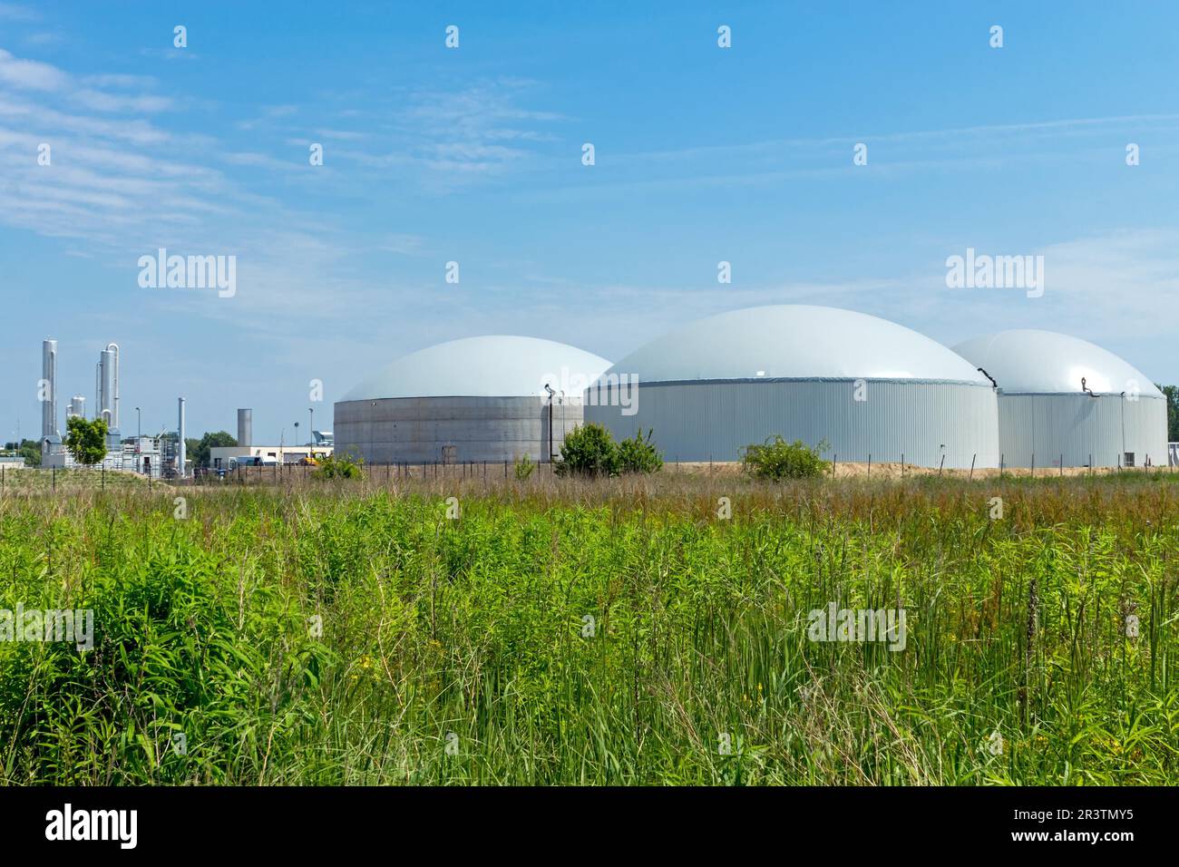Biogas plant in Germany Stock Photo - Alamy
