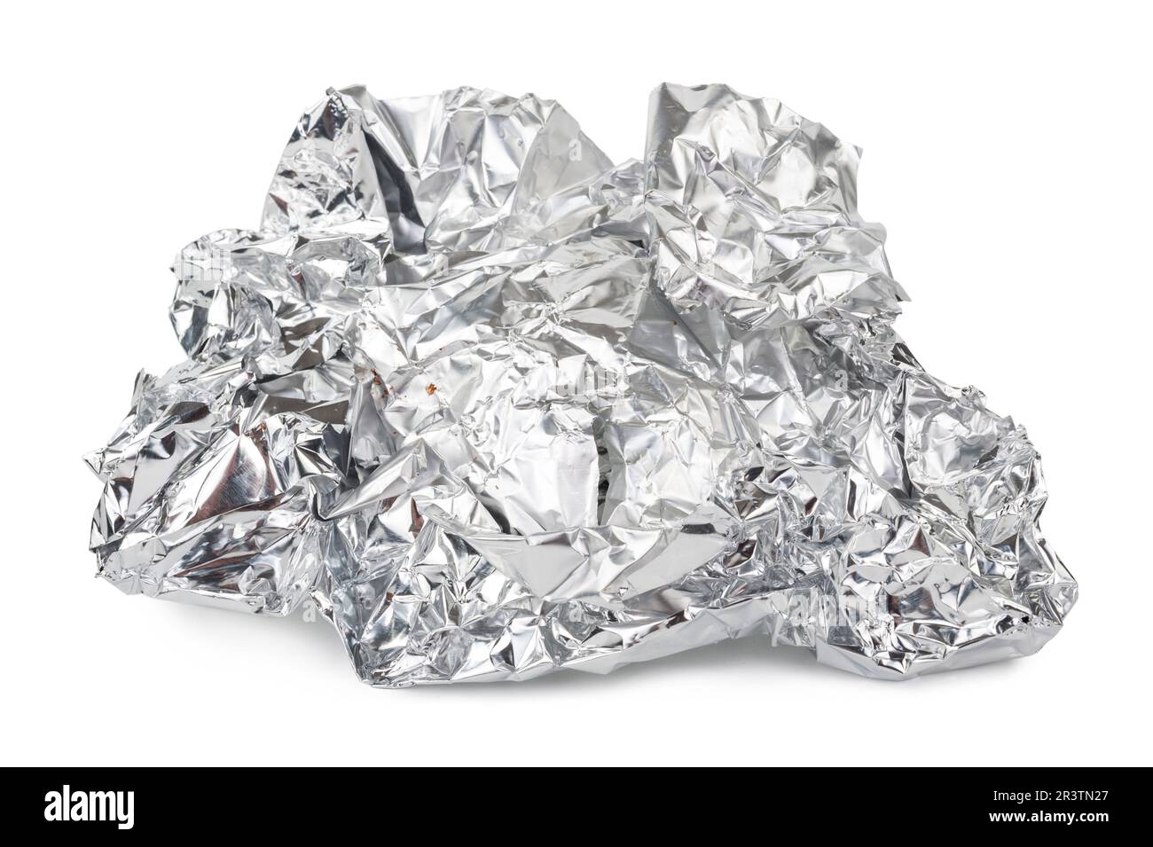 Crumpled aluminum foil Cut Out Stock Images & Pictures - Alamy