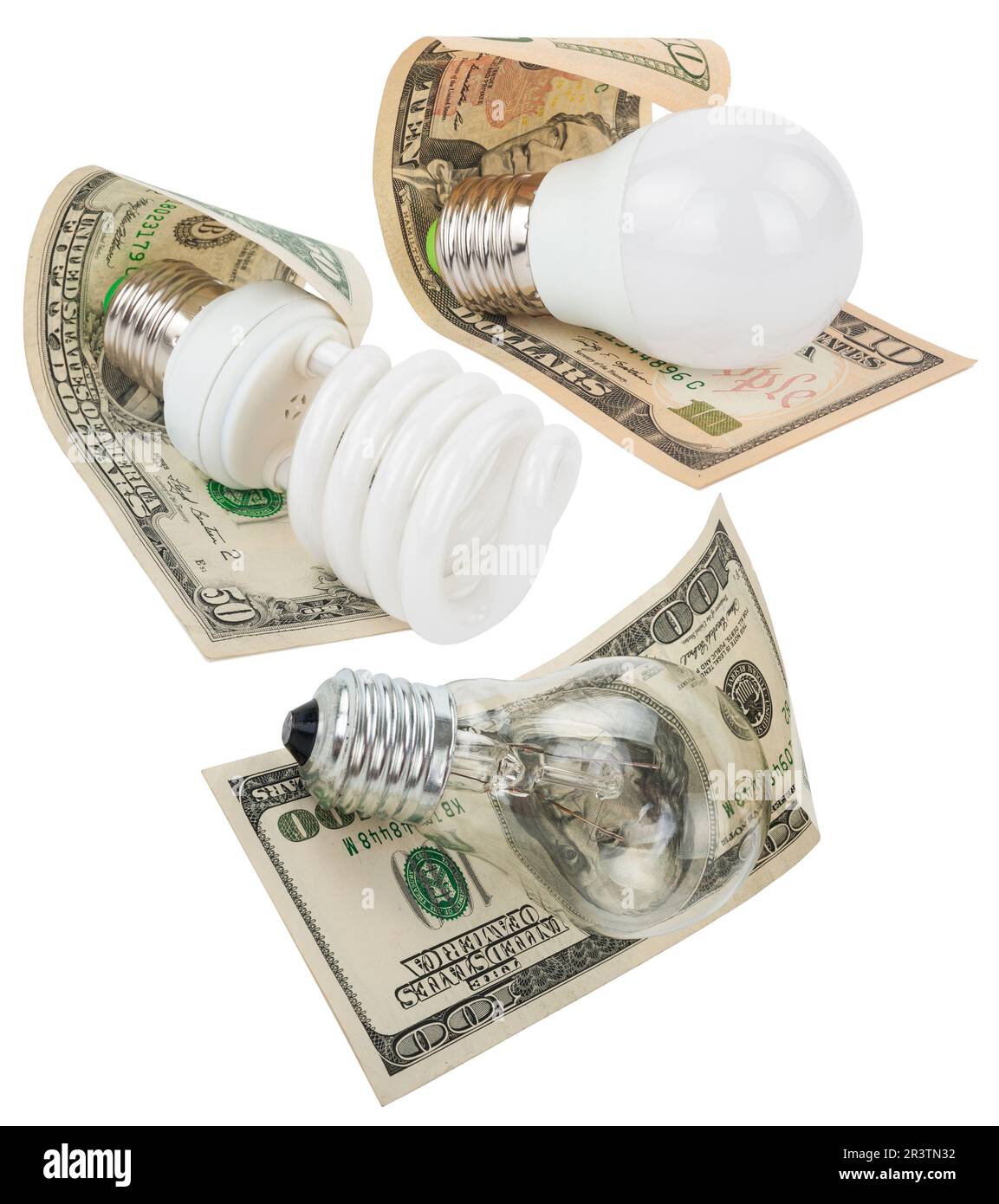 Illuminated money Cut Out Stock Images & Pictures - Alamy