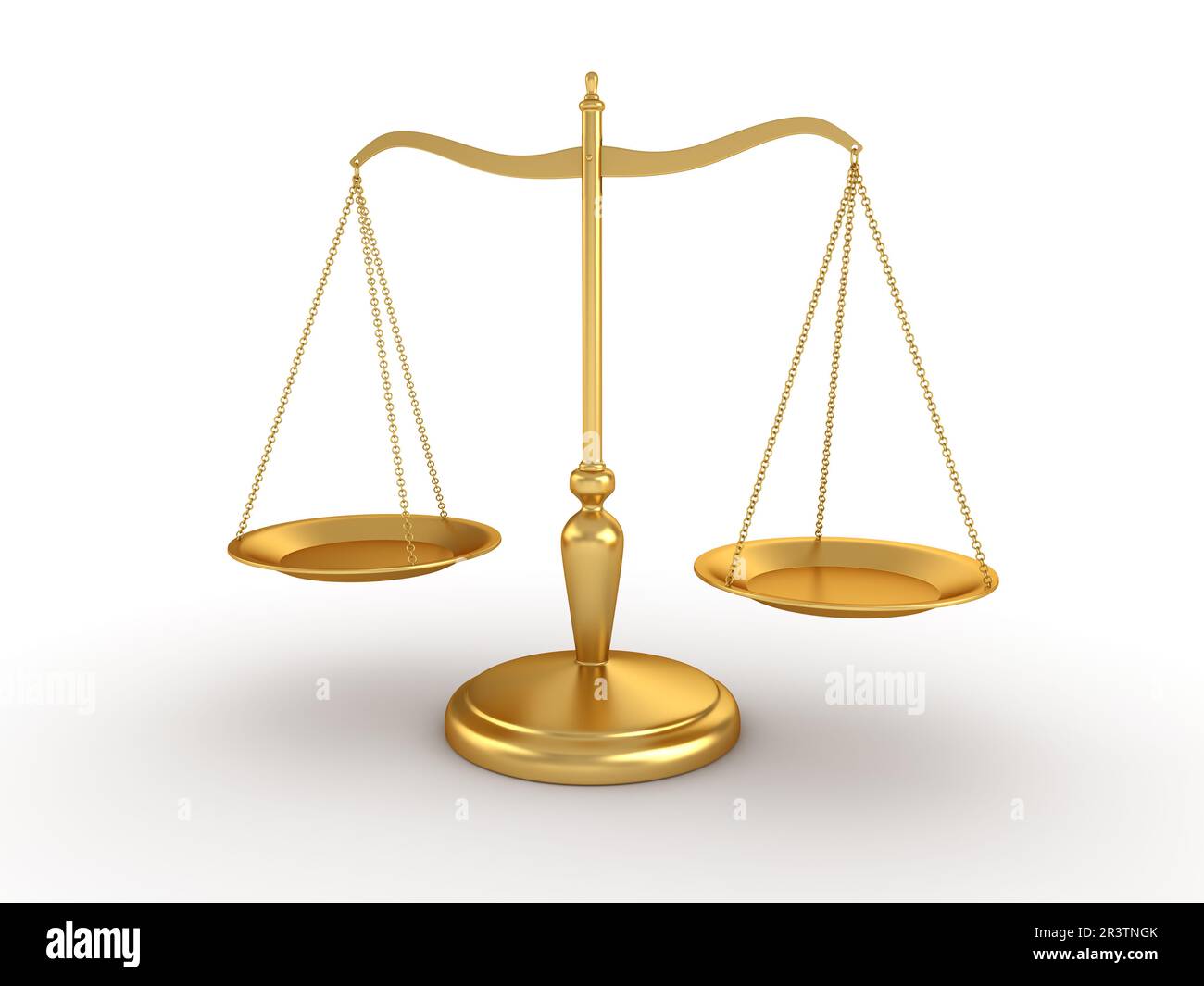 Empty golden balance Stock Photo - Alamy