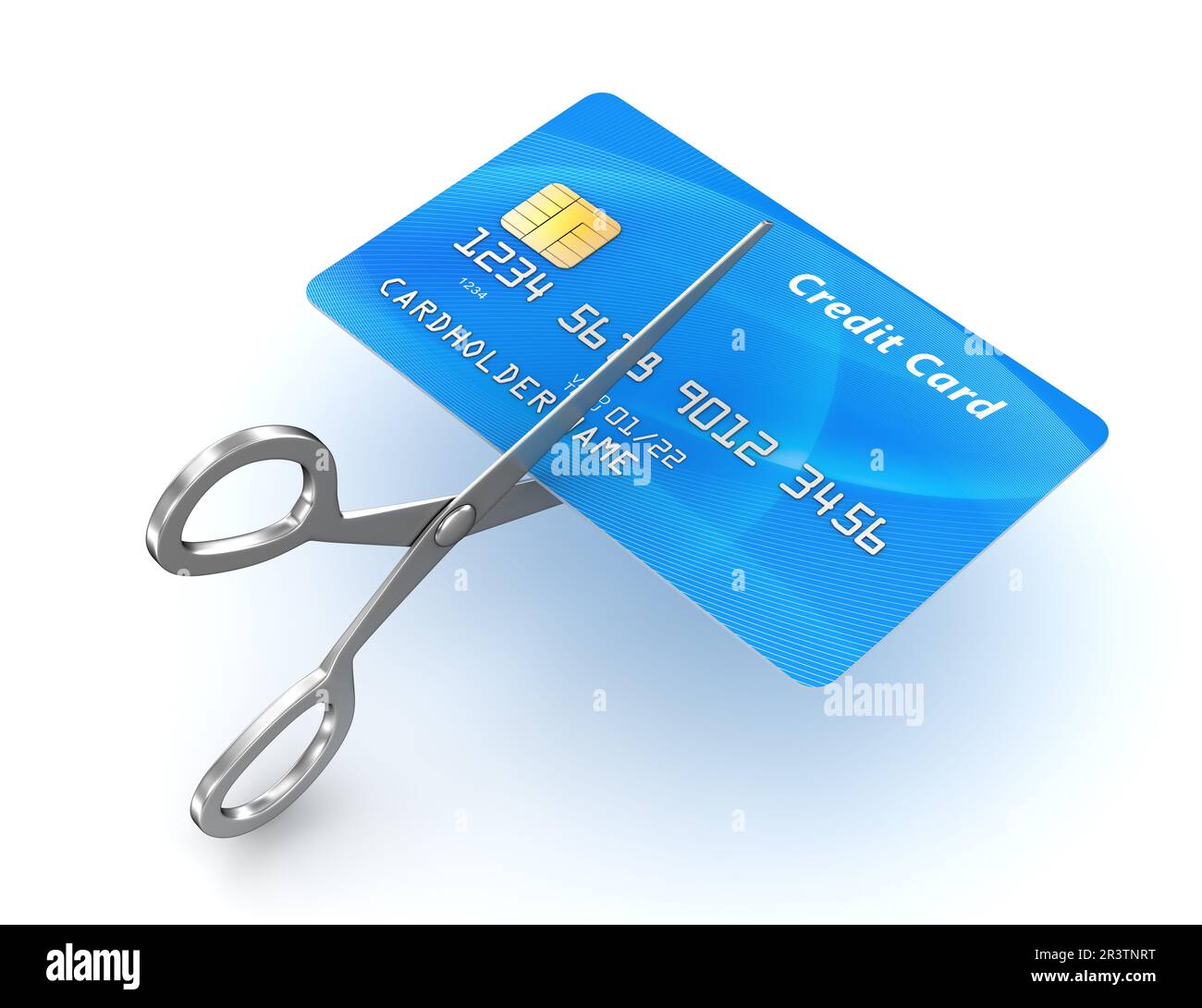 Scissors and Credit Card Stock Photo - Alamy