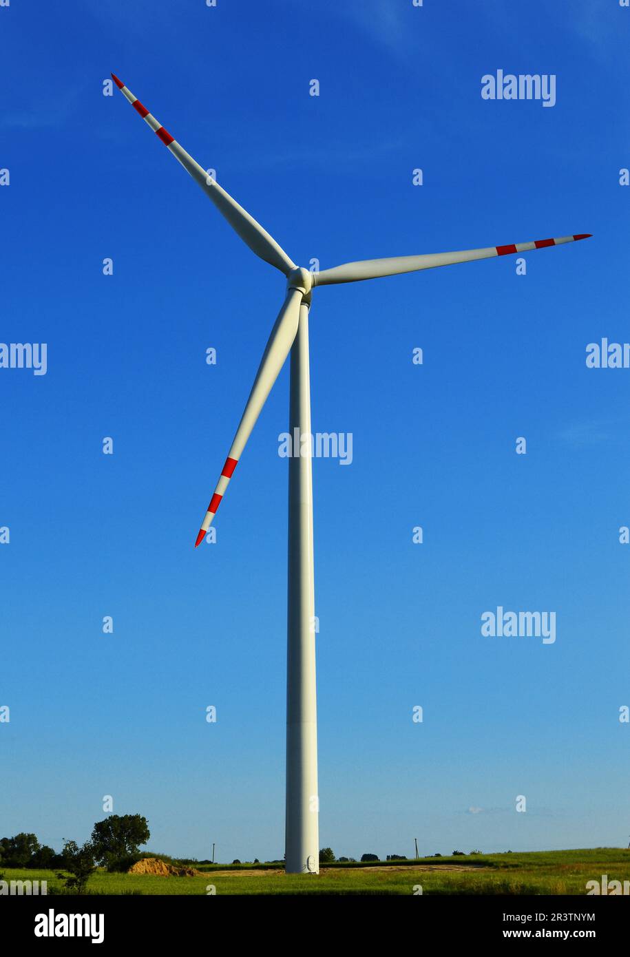 Wind turbines farm. Windmill Stock Photo - Alamy