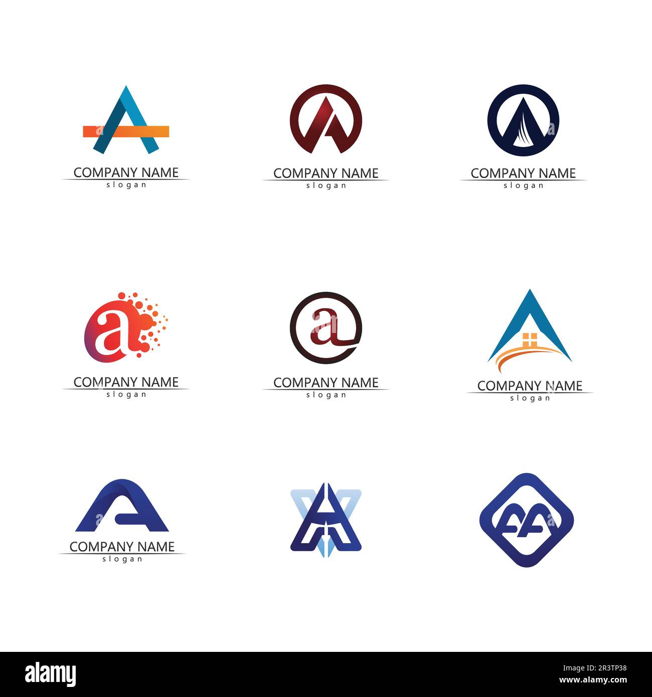 A Letter Template vector icon illustration design Stock Vector Image ...