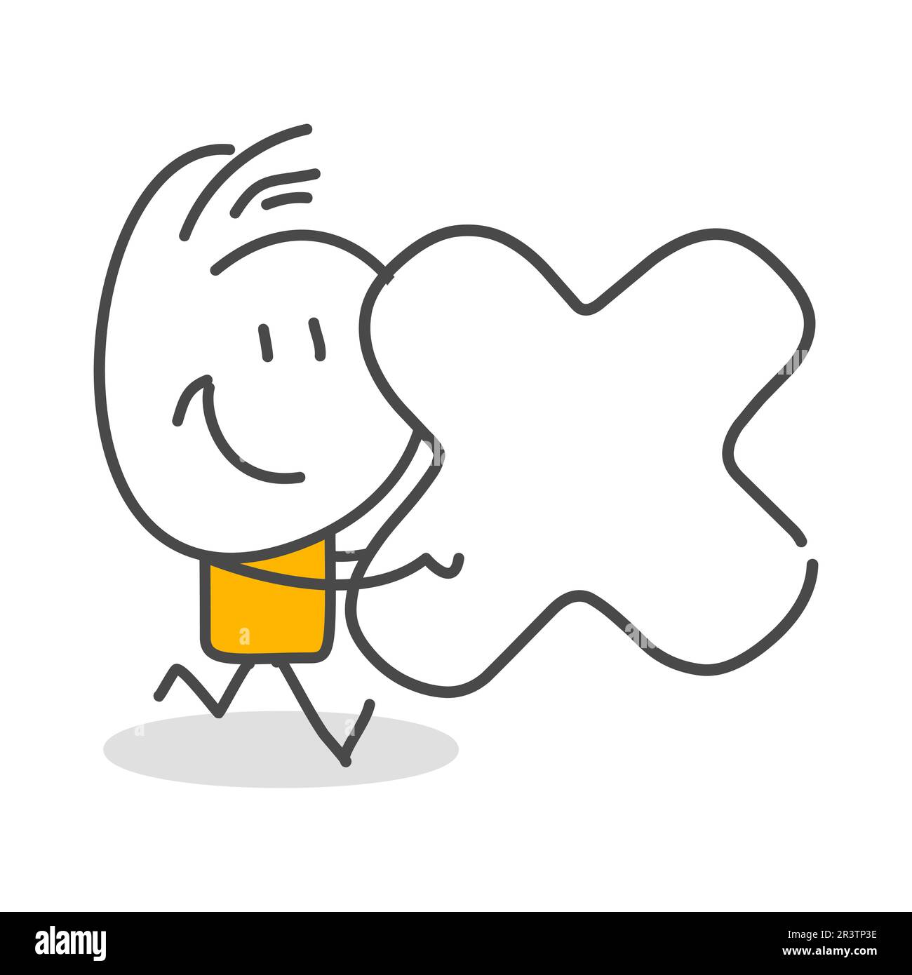 Stick figures. Numbers. Isolated on white background. Hand drawn Doodle ...