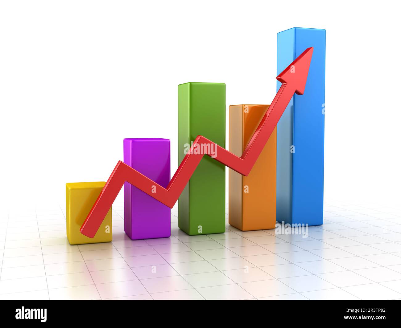 Colorful Business Chart Stock Photo - Alamy