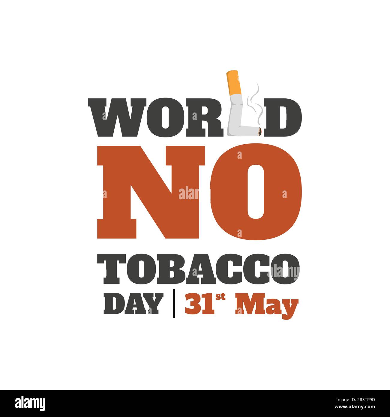 World no tobacco day vector image. Vector illustration, poster or ...