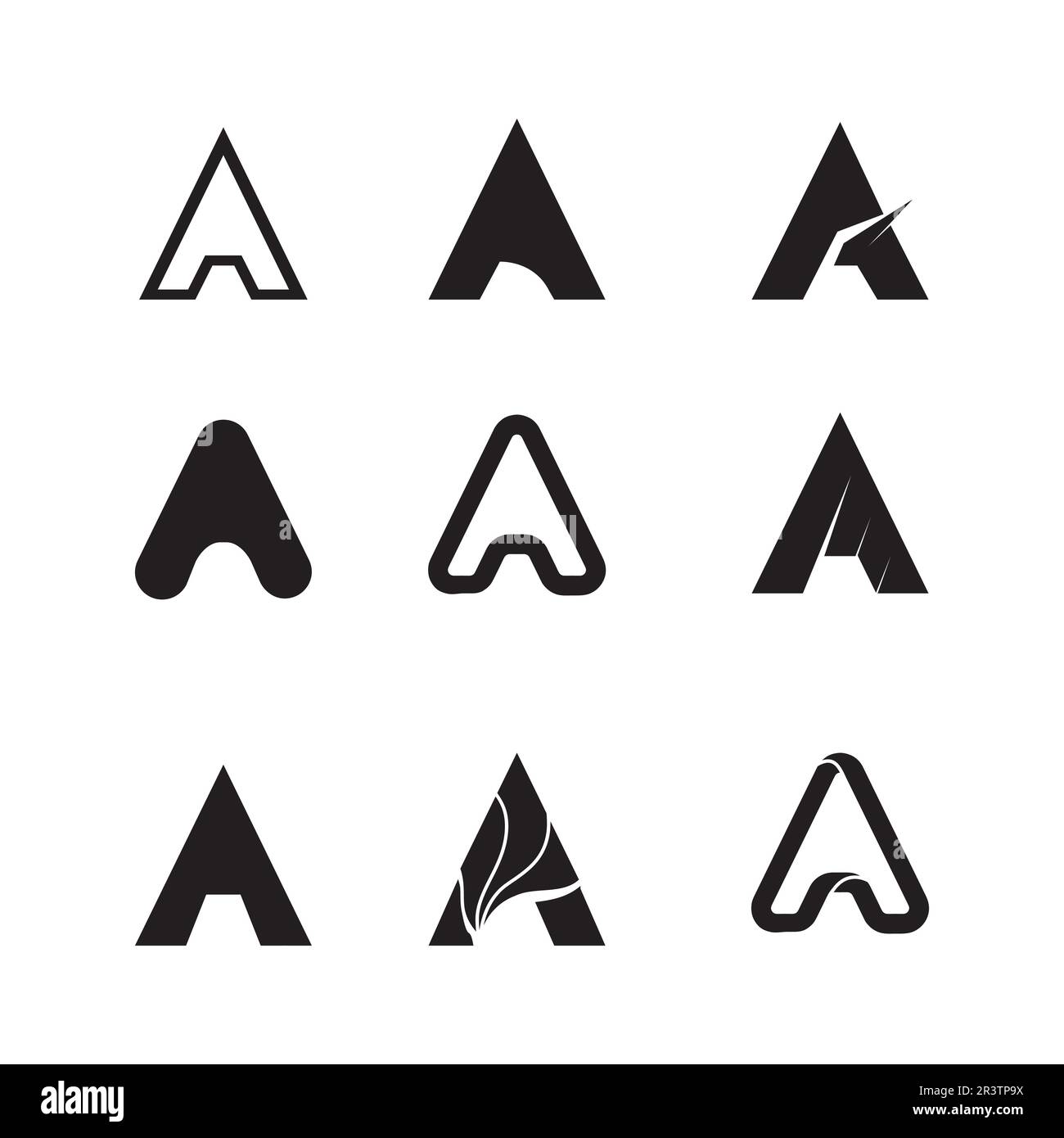 A Letter Template vector icon illustration design Stock Vector Image ...