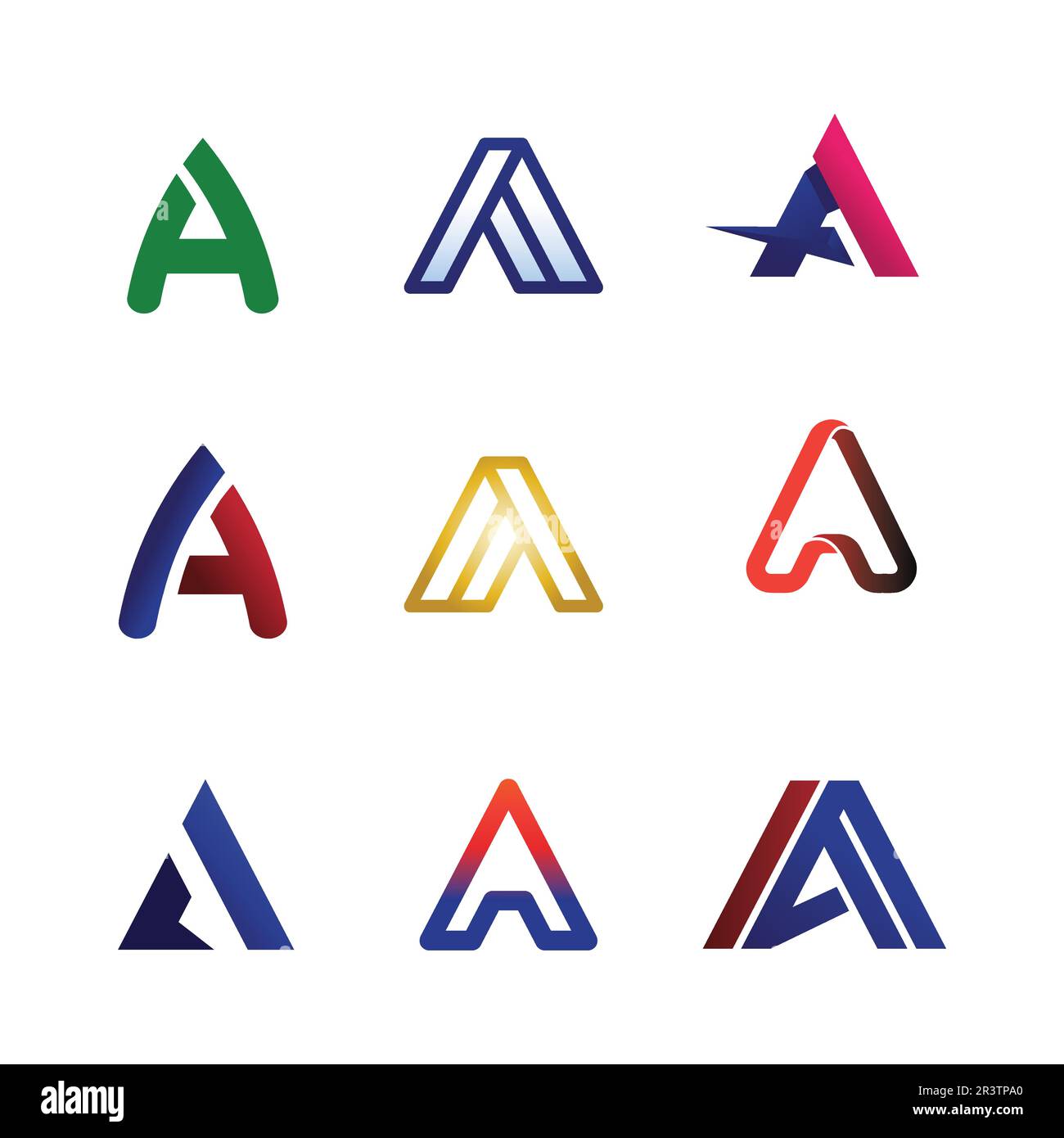 A Letter Template vector icon illustration design Stock Vector Image ...