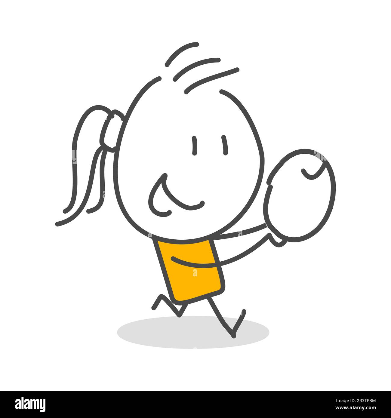 Stick figures. Alphabet. Isolated on white background. Hand drawn ...