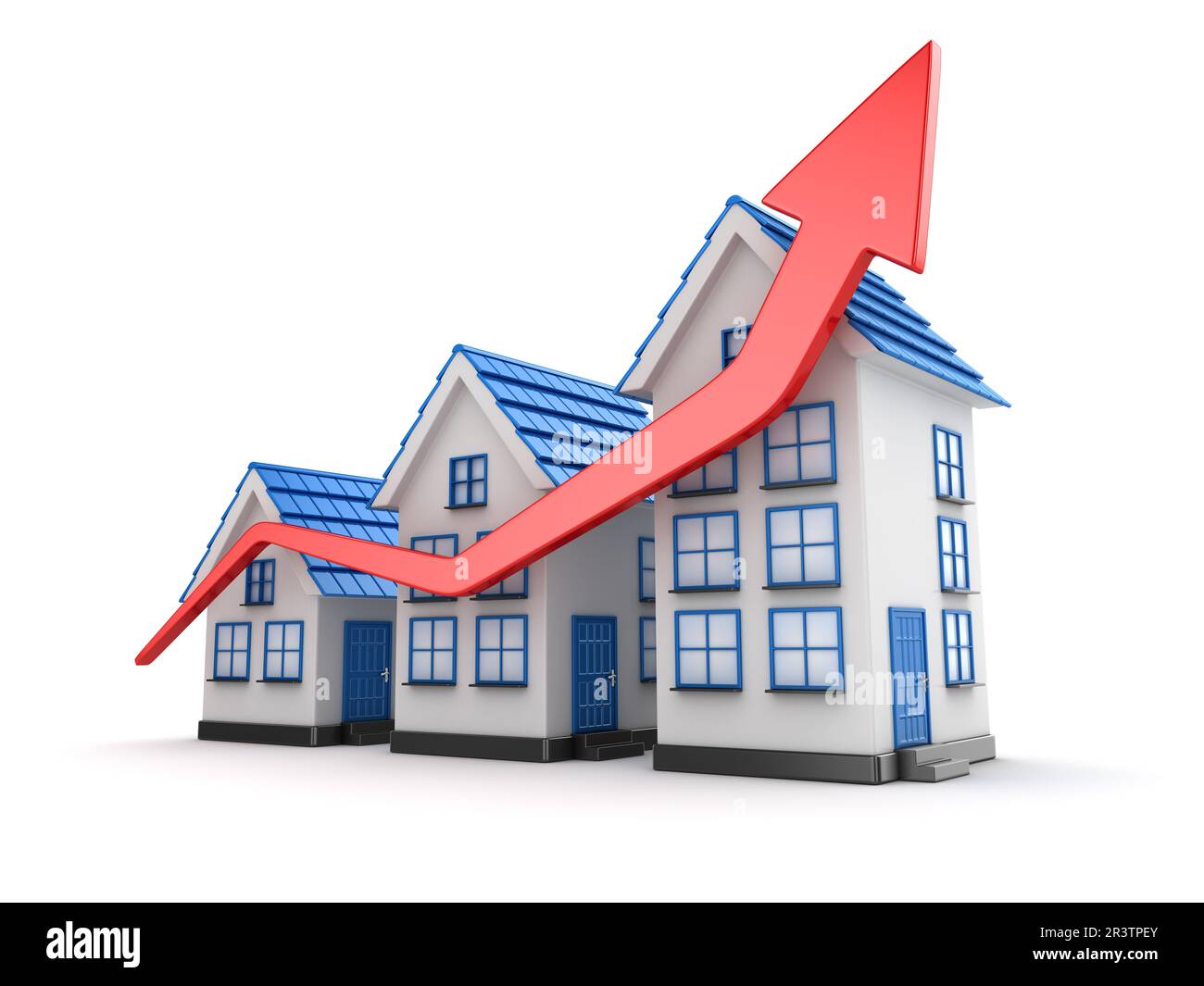 Graph of housing market Stock Photo - Alamy