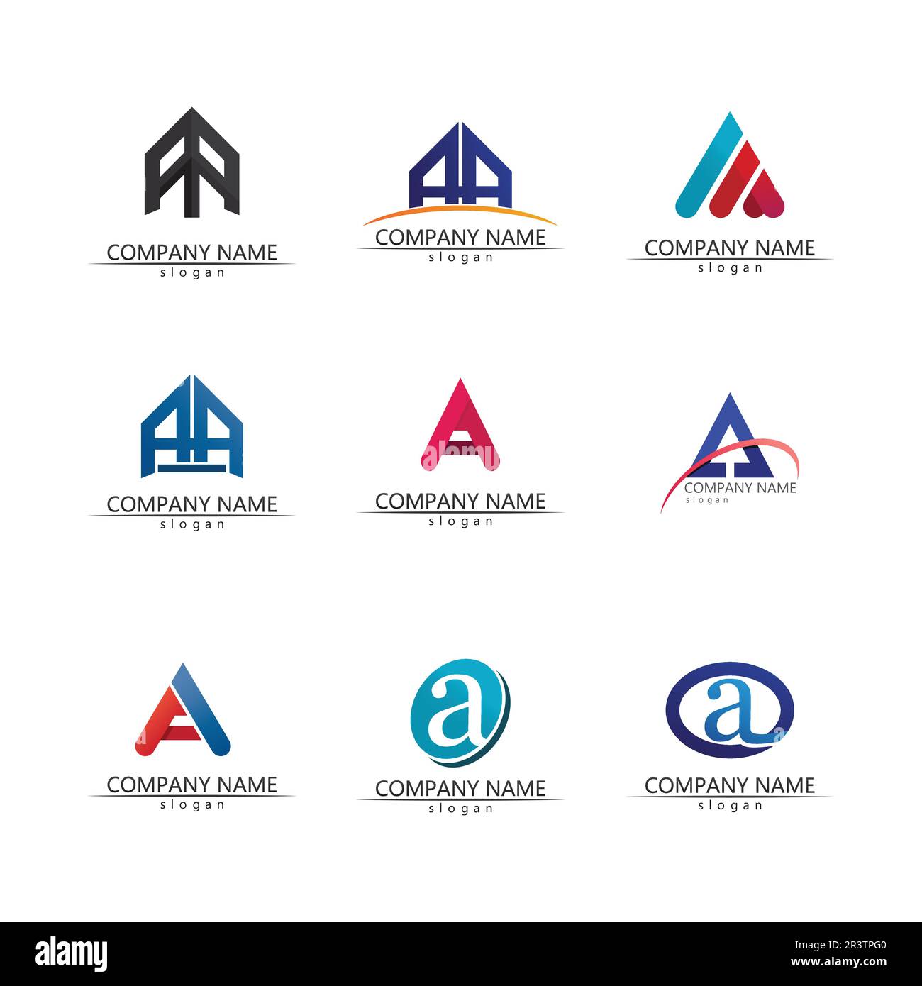 A Letter Template vector icon illustration design Stock Vector Image ...