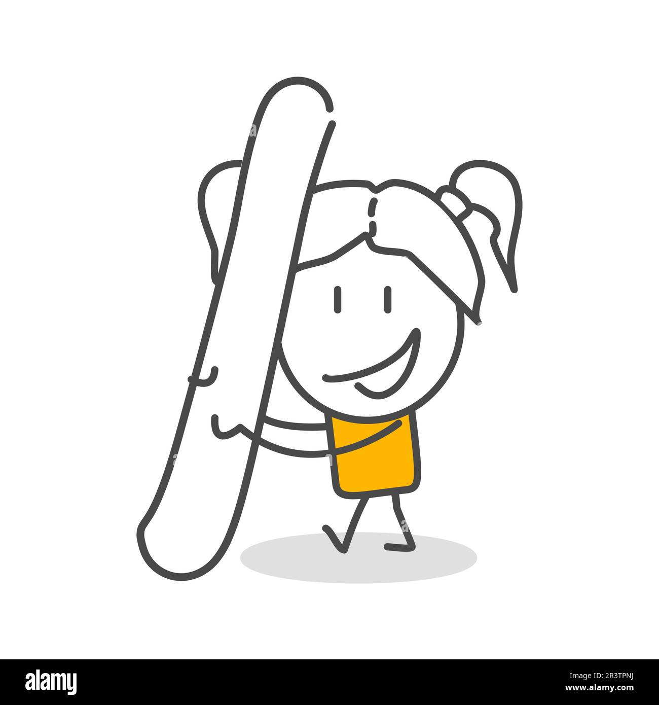 Stick figures. Alphabet. Isolated on white background. Hand drawn ...