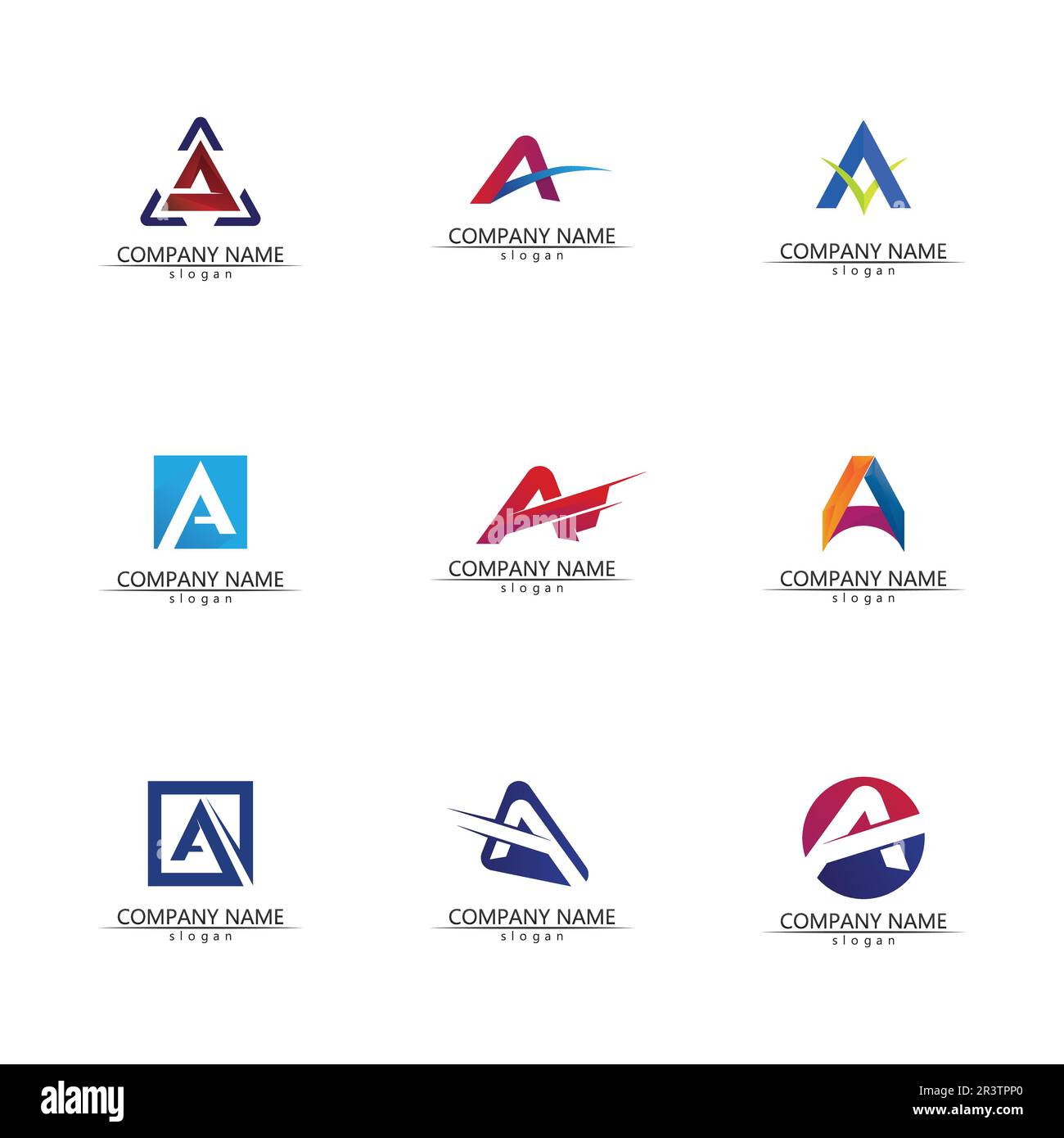 A Letter Template vector icon illustration design Stock Vector Image ...