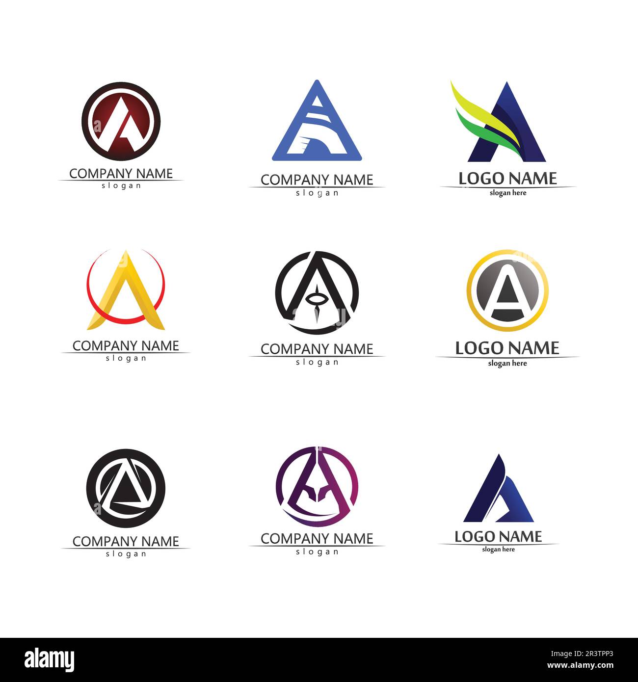 A Letter Template vector icon illustration design Stock Vector Image ...