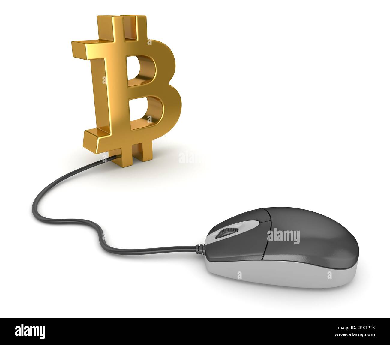 Bitcoin Symbol and Computer Mouse Stock Photo - Alamy
