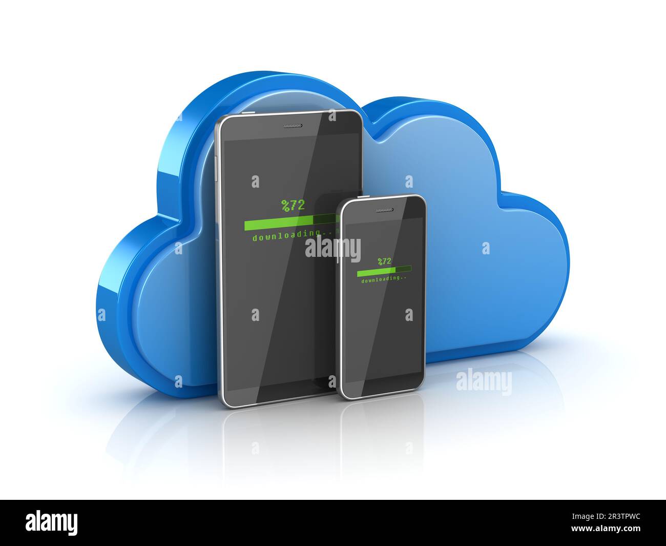 Phone data exchange mobile Cut Out Stock Images & Pictures - Alamy