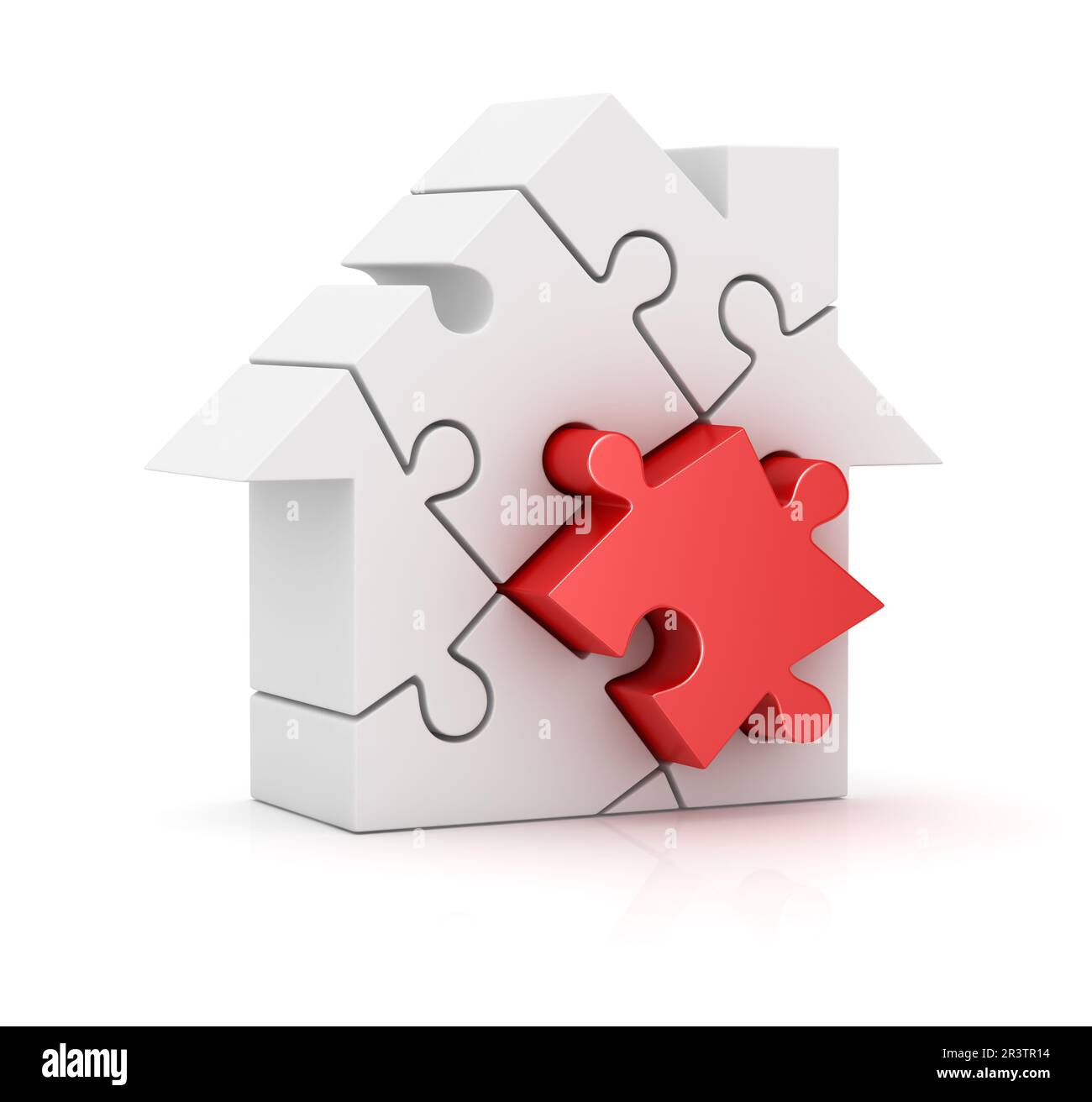 3d puzzle house hi-res stock photography and images - Alamy