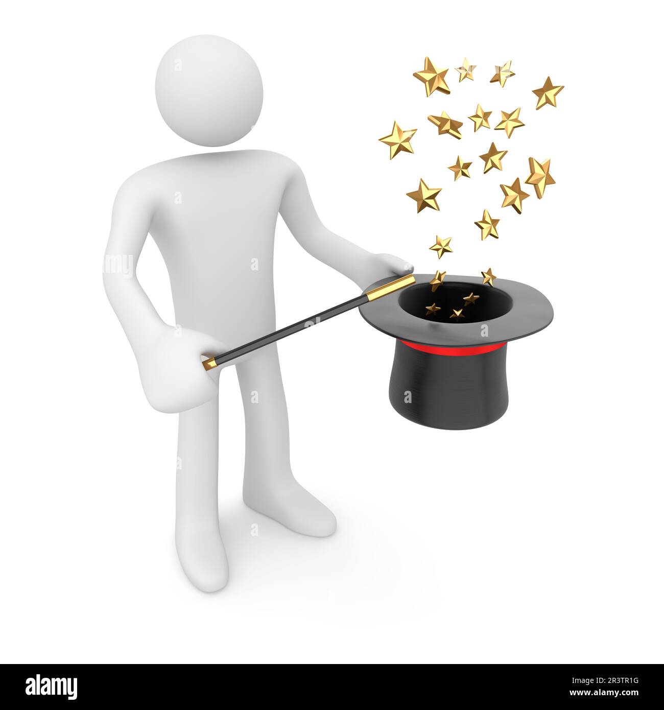 Vintage magician illustration Cut Out Stock Images & Pictures - Alamy