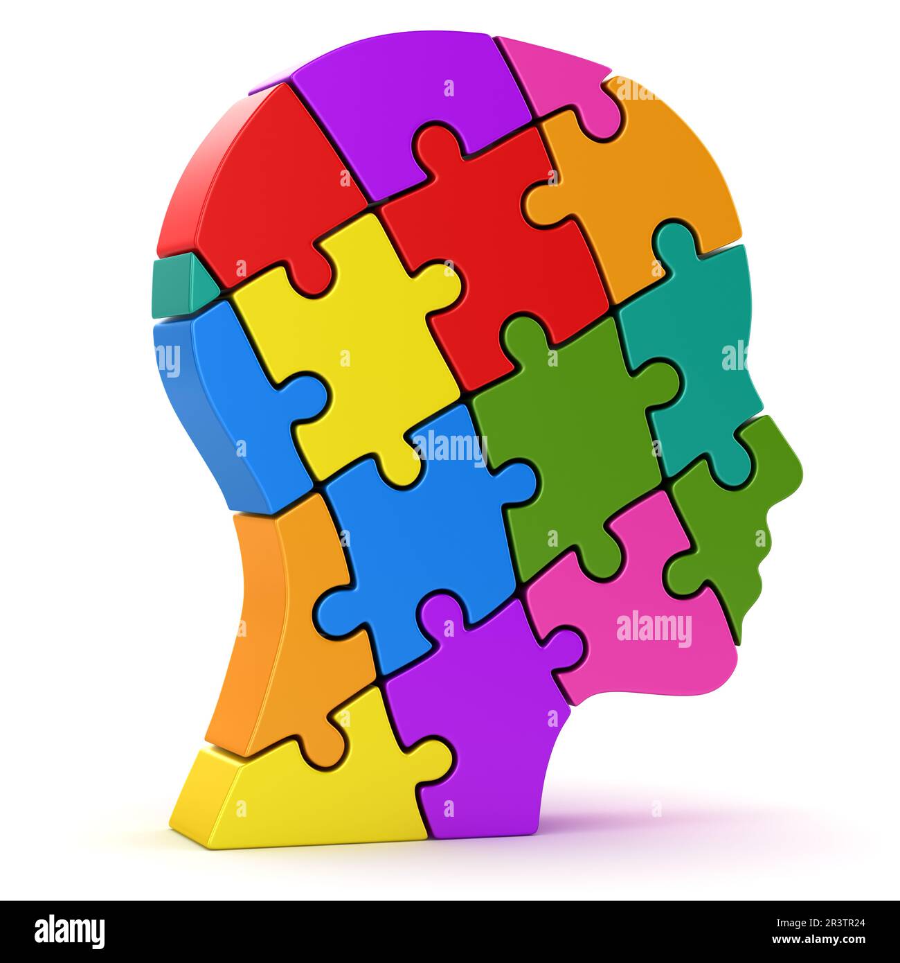 Puzzle head Cut Out Stock Images & Pictures - Alamy