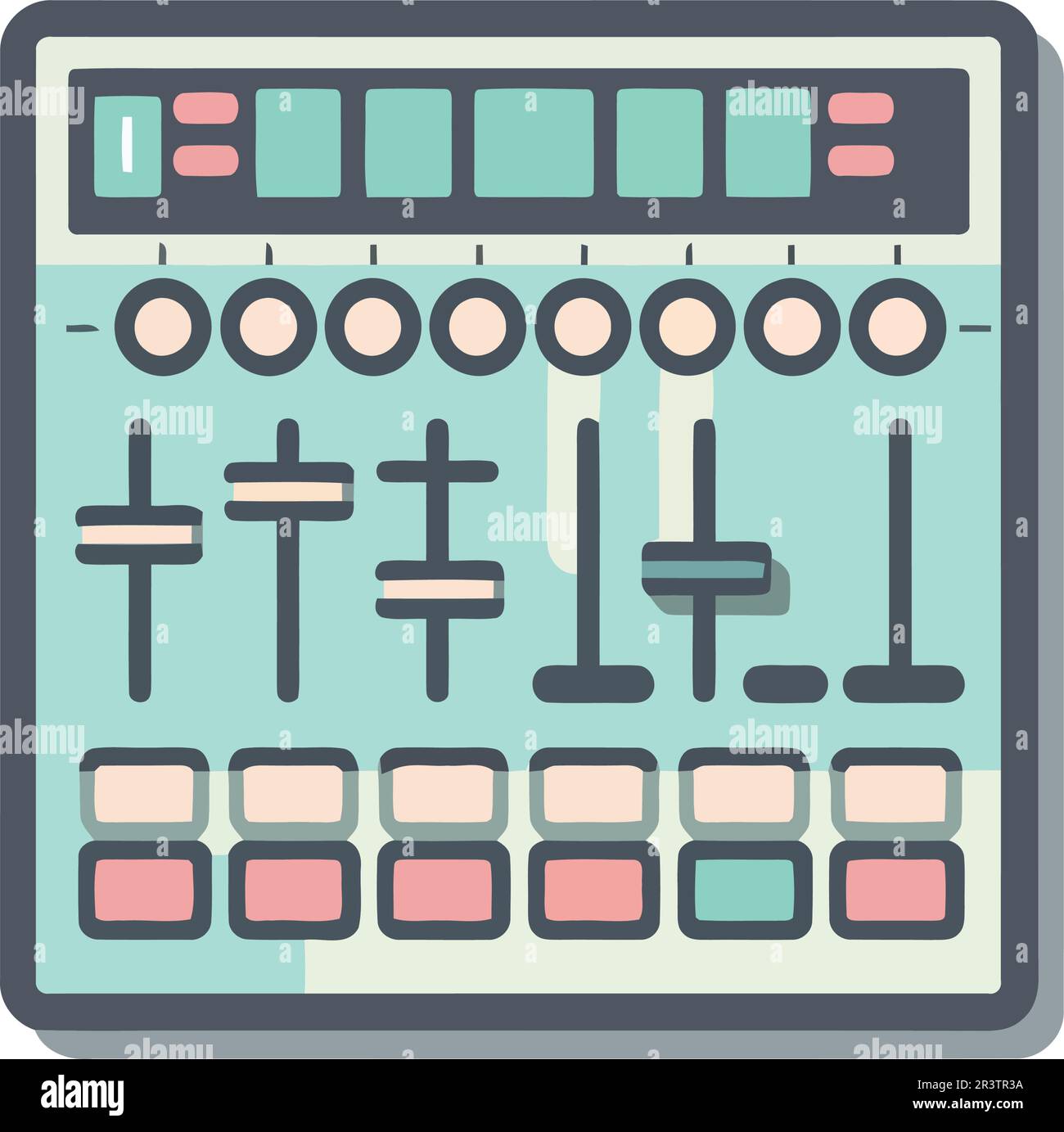 music equalizer audio and control Stock Vector Image & Art - Alamy