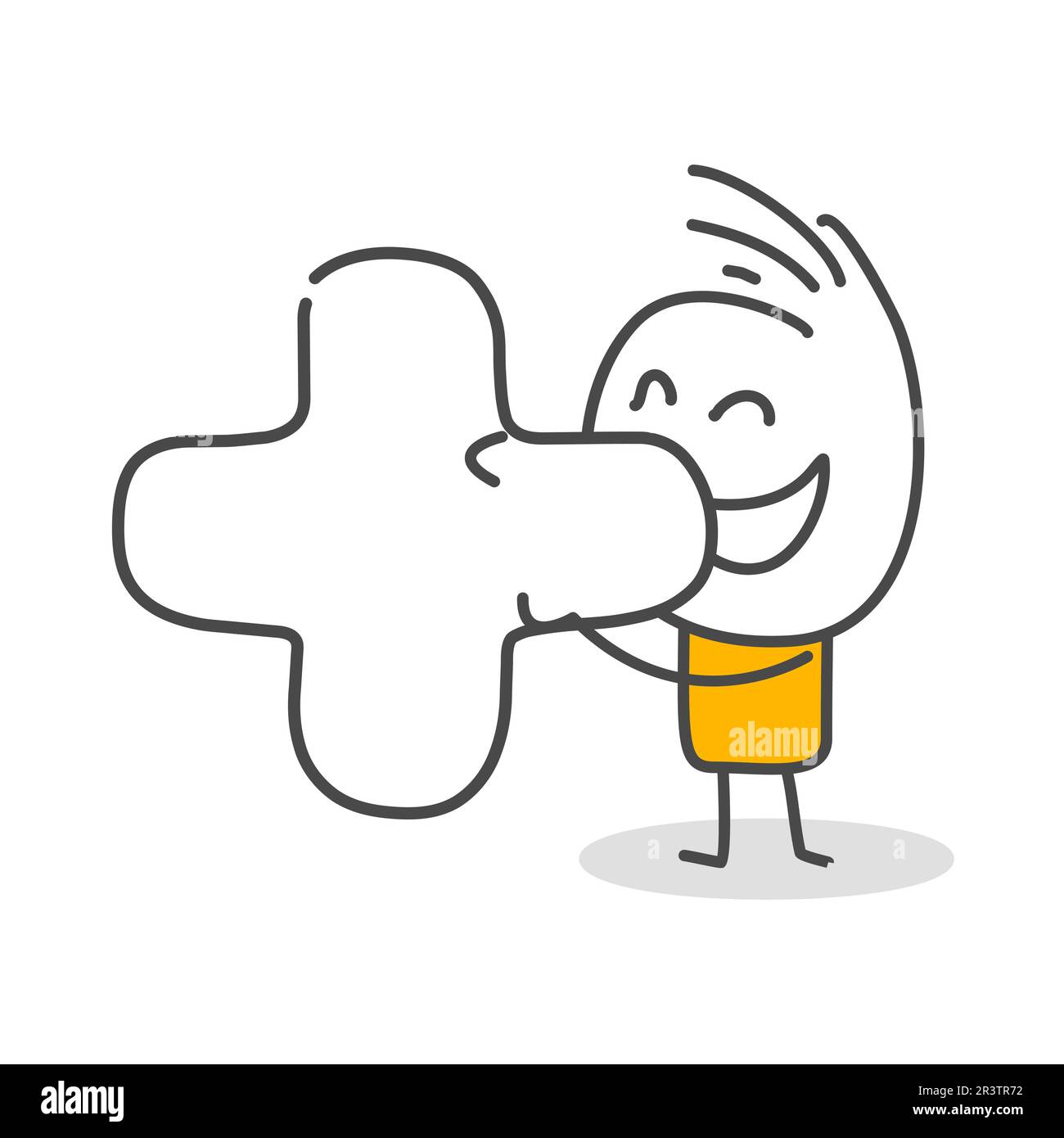 Stick figures. Numbers. Isolated on white background. Hand drawn Doodle ...