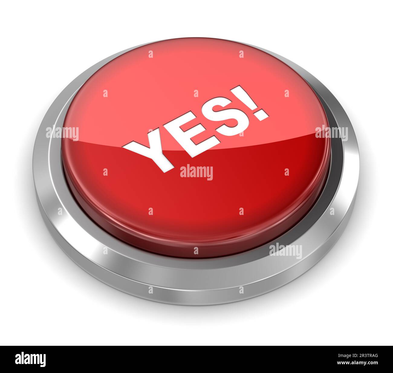 Push Button - Yes Stock Photo - Alamy