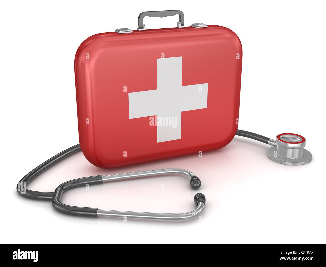 Red cross first aid kit Cut Out Stock Images & Pictures - Alamy