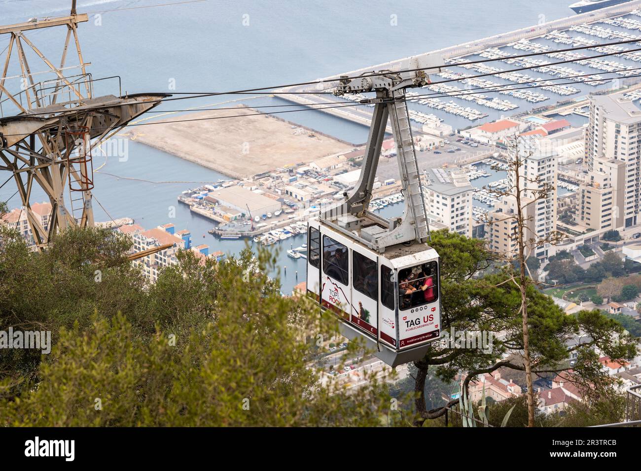Cable car, Gibraltar Stock Photo - Alamy
