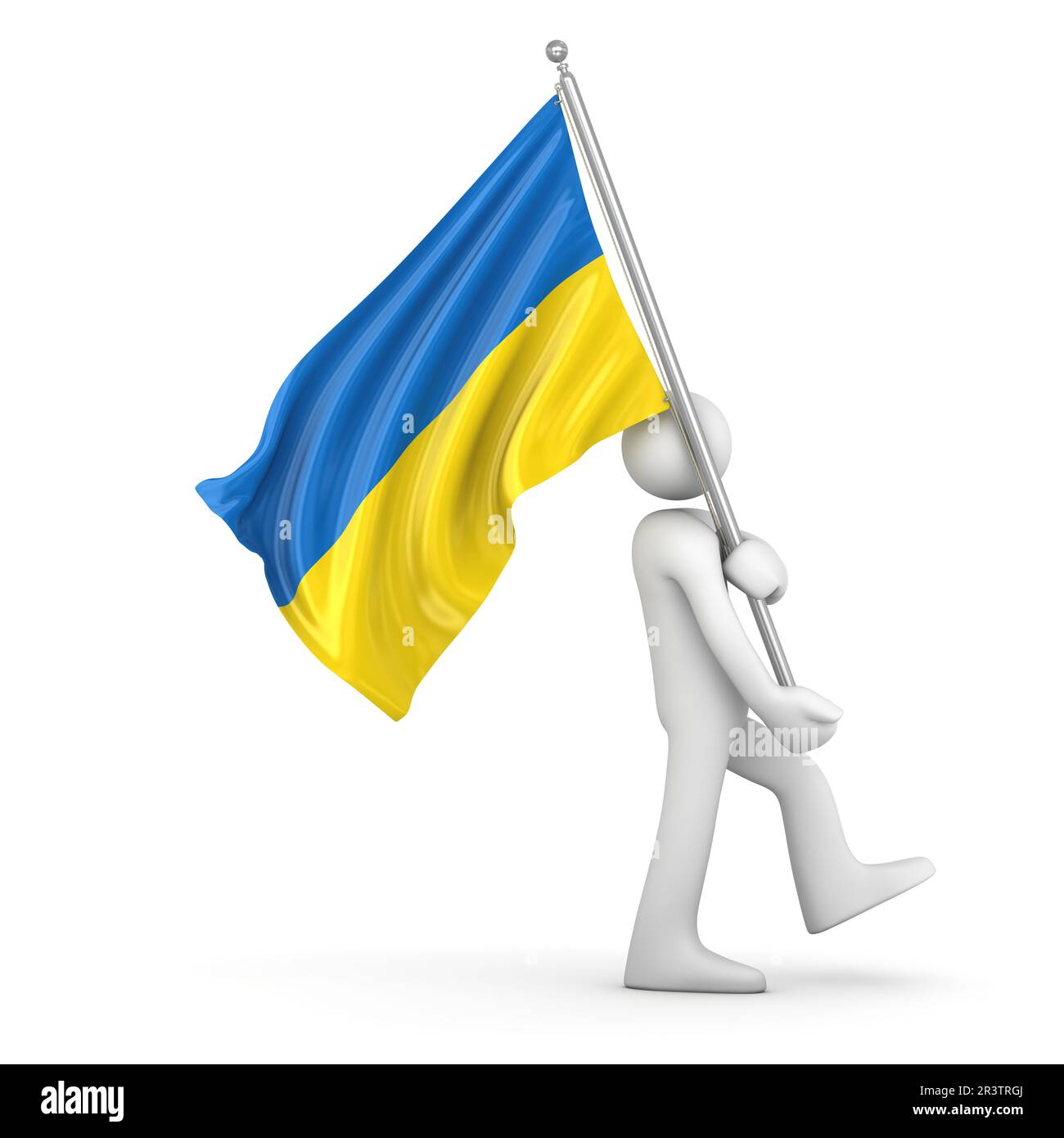 Walking with ukraine flag hi-res stock photography and images - Alamy