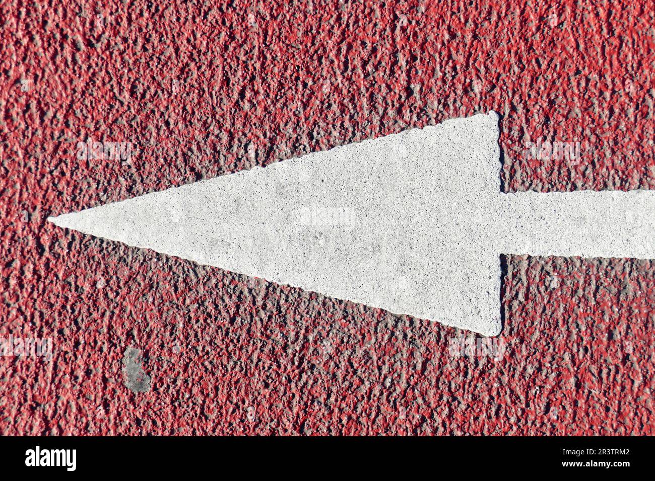 Ground Marking Directional Arrow On A cycle Path Germany Stock Photo ground-marking-directional-arrow-on-a-cycle-path-germany-stock-photo