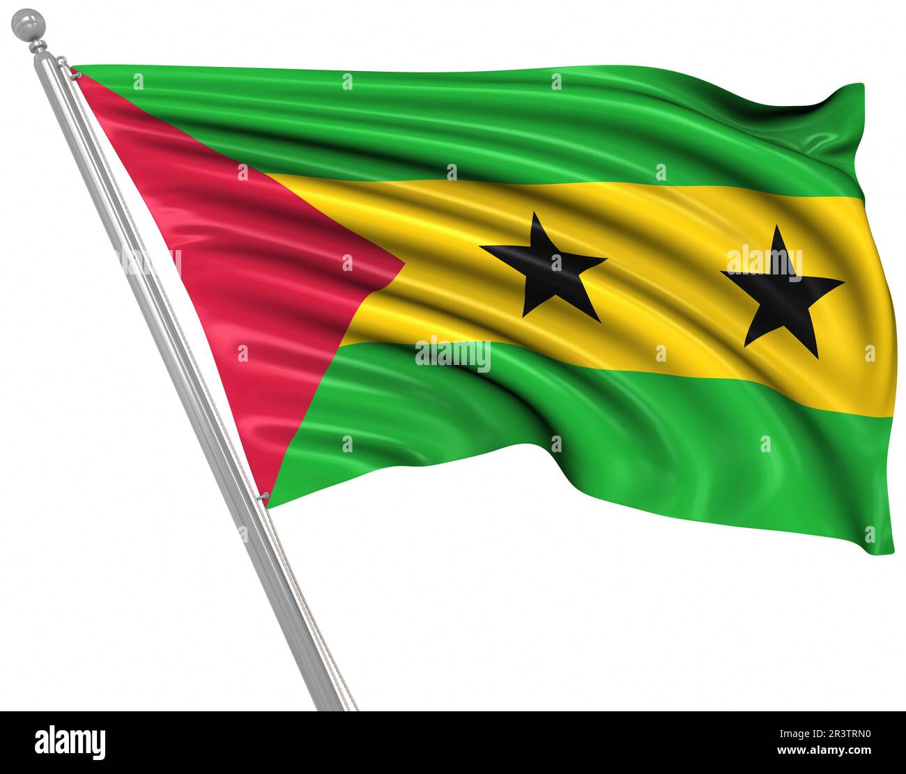 Flag of Sao Tome and Principe Stock Photo - Alamy