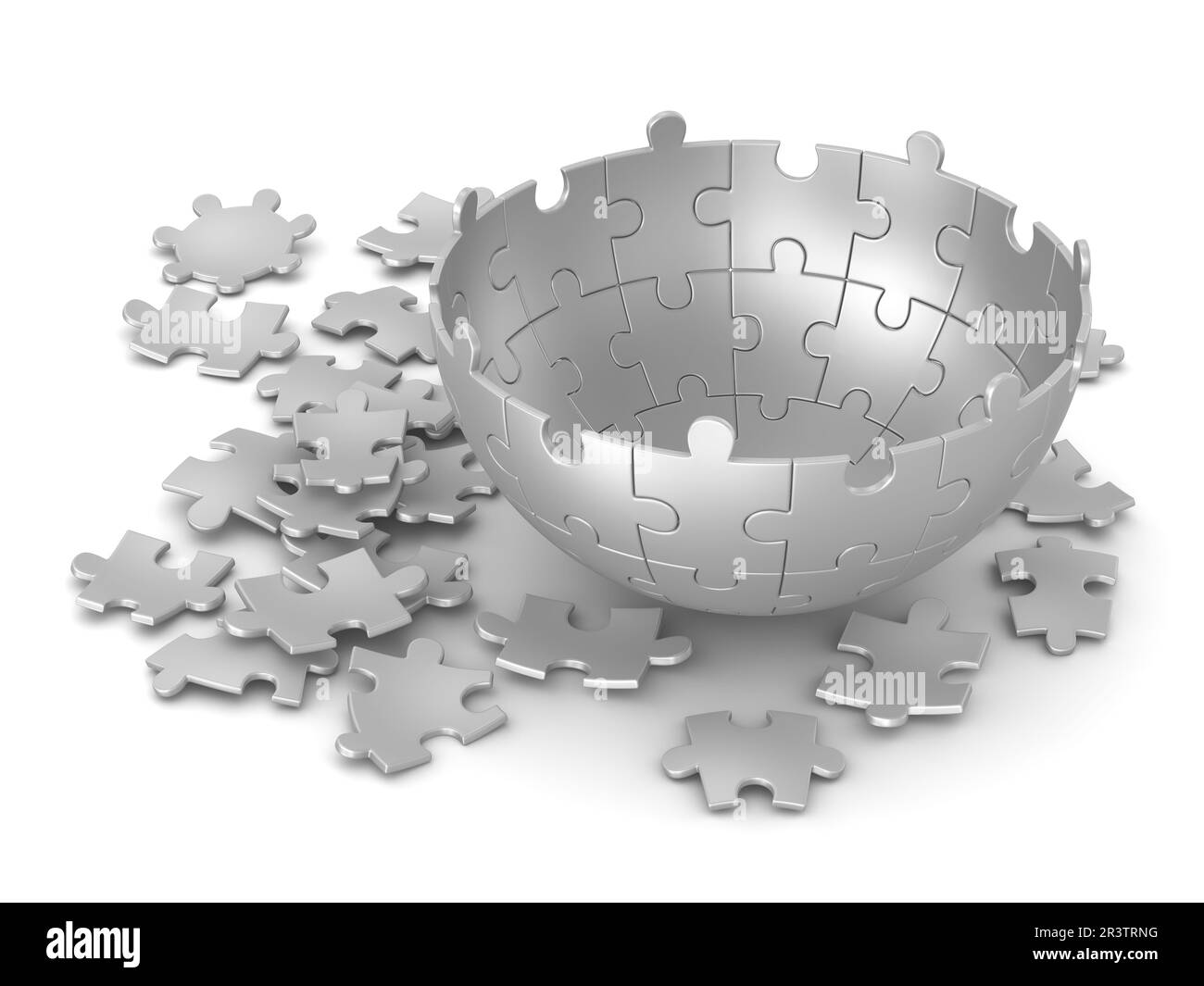 3d sphere puzzle hi-res stock photography and images - Alamy