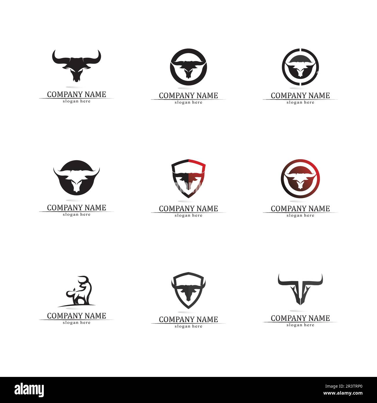 Bull Horn Logo And Symbol Template Icons App Stock Vector Image And Art Alamy