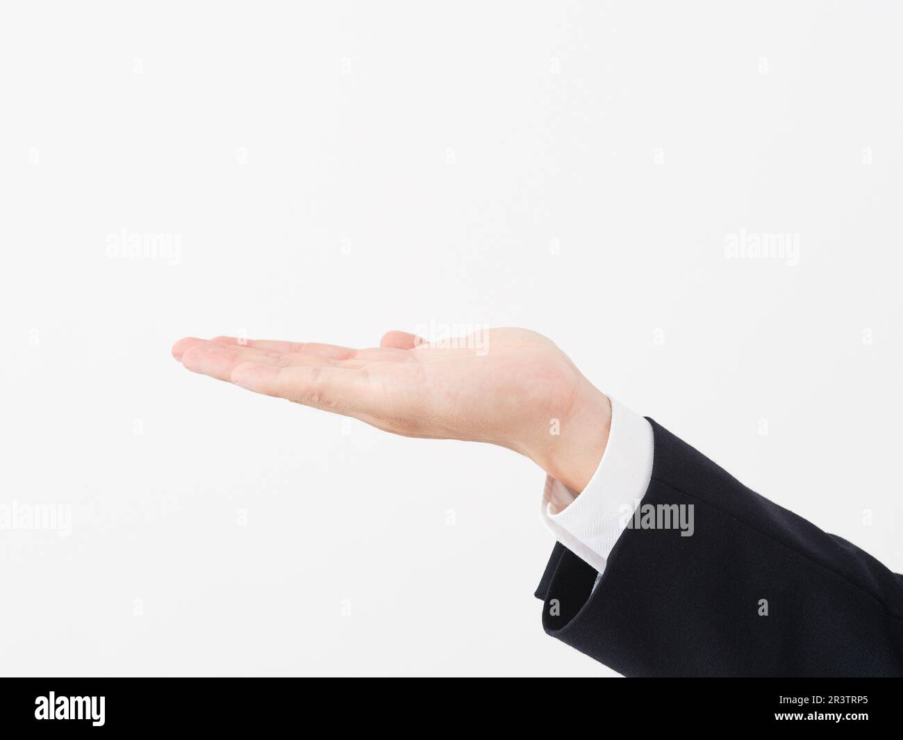 Hand of a Japanese male businessman to introduce Stock Photo - Alamy