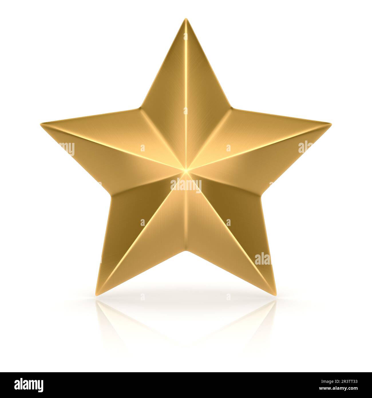 Single Golden Star Symbol Stock Photo - Alamy