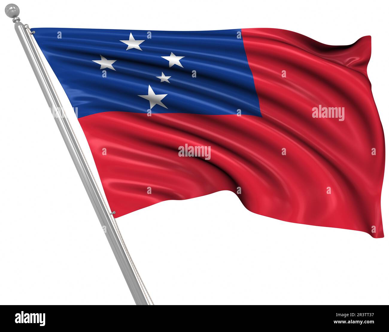 Flag of Samoa Stock Photo - Alamy