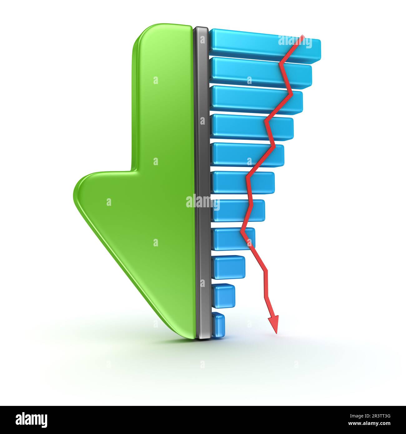Arrow and Chart Stock Photo - Alamy